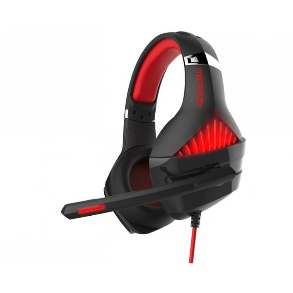ყურსასმენი: Microlab G6 PRO Gaming Headset Black/Red
