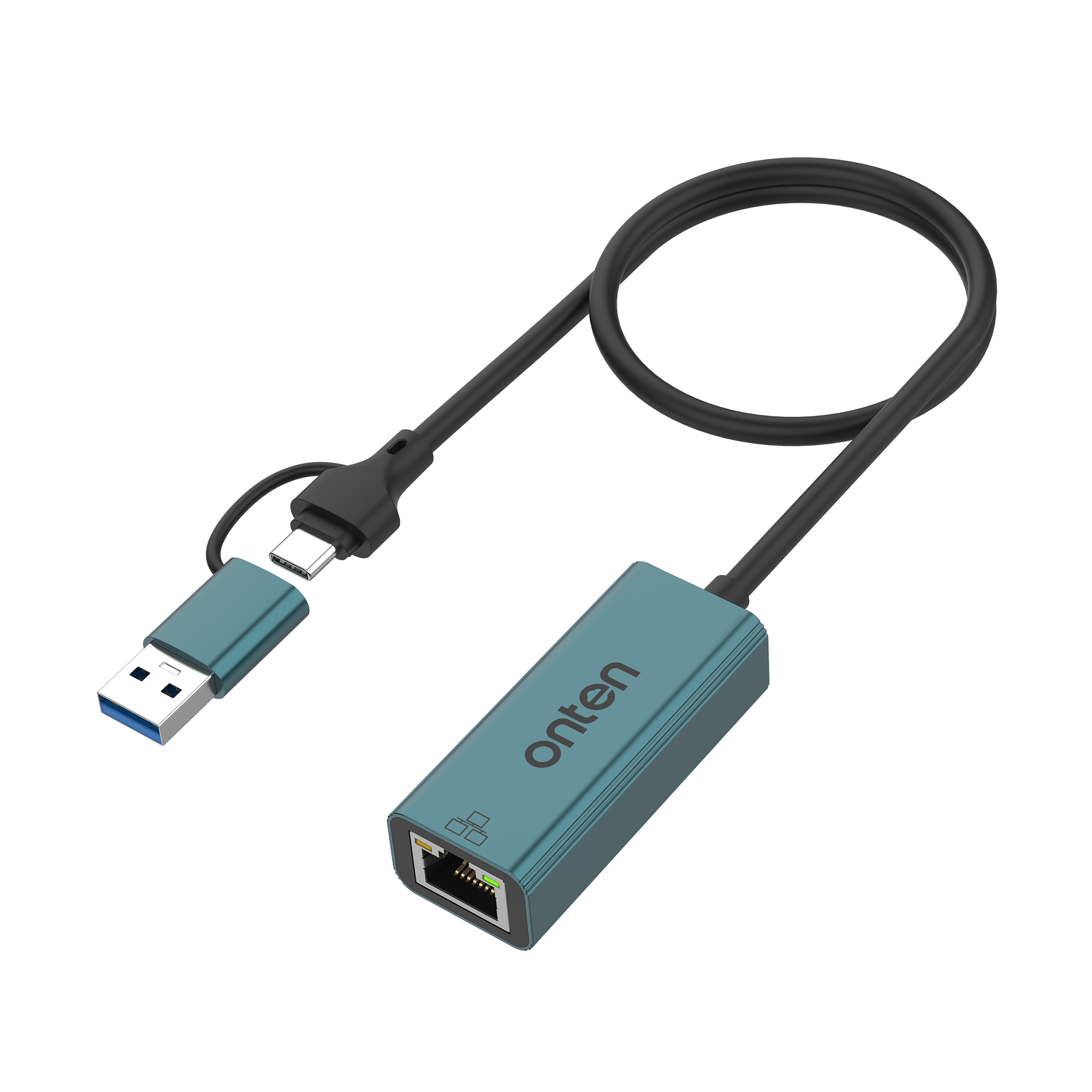 USB Ethernet ადაპტერი onten UE106